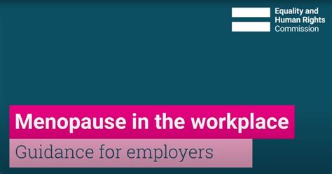 Equality And Human Rights Commission On Linkedin Equalityact Menopause