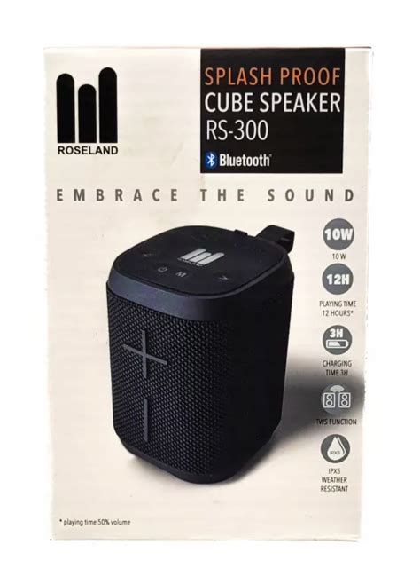 GŁoŚnik Roseland Splash Proof Cube Speaker Rs 300 12853966588