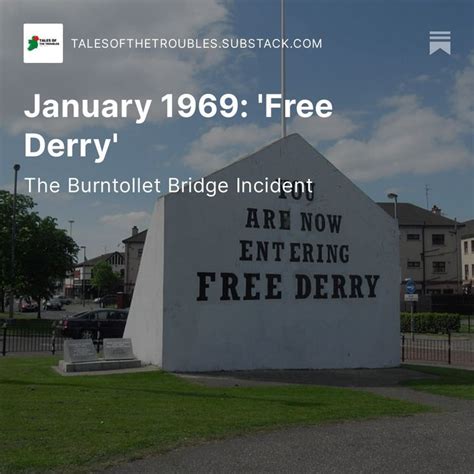 January 1969 Free Derry Derry Civil Rights March Erings
