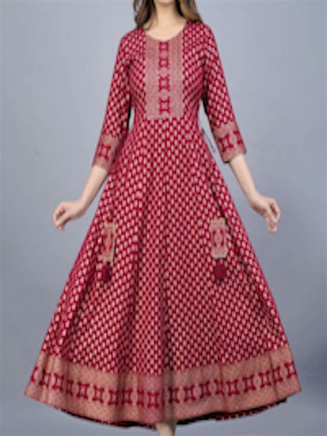 Buy Kalini Women Ethnic Motifs Printed Anarkali Kurta Kurtas For