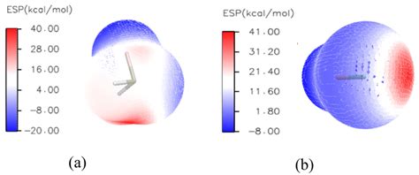 Electrostatic Potential Mapped On The Molecular Surfaces Of Isolated A