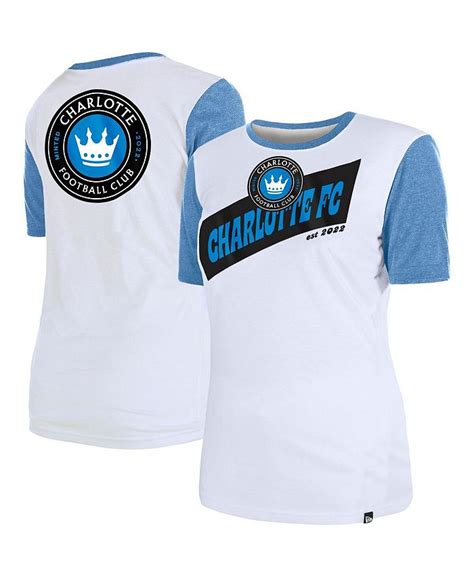 New Era Womens White Charlotte Fc Throwback T Shirt Macys