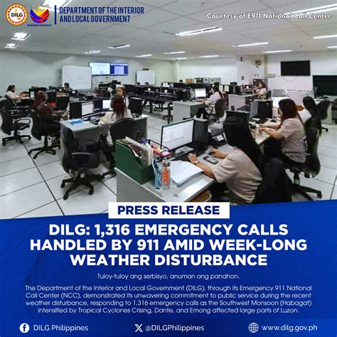 Read Dilg 1 316 Emergency Calls Dilg Philippines Facebook