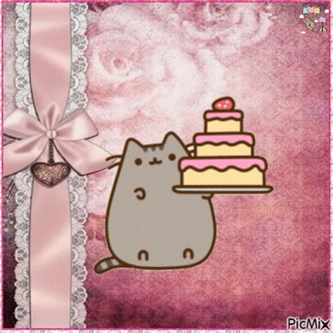Pusheens Cake Free Animated  Picmix