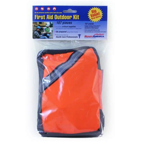 Ready America First Aid Outdoor Kit 107 Piece 74002 The Home Depot