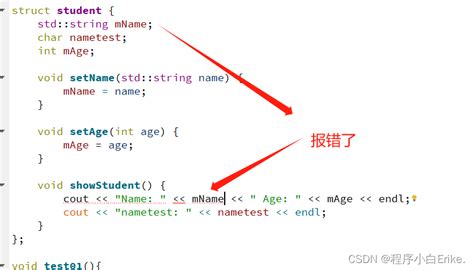 【带头学c 】 八、c 面向对象编程 8 5 struct结构体类型增强使用说明 c 对结构体的增强 csdn博客