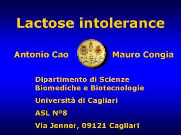 PPT Lactose Intolerance PowerPoint Presentation Free To View Id