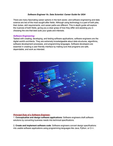 Solution Software Engineer Vs Data Scientist Career Guide For 2024