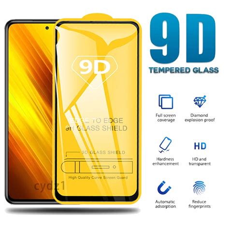 ฟิล์มกระจก สำหรับ แบบเต็มจอ 9d รุ่นใหม่ Xiaomi Poco C75 C61 C65 F5 X6