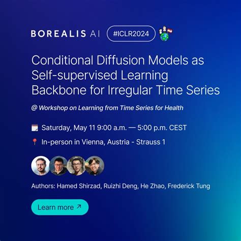 Rbc Borealis On Linkedin Conditional Diffusion Models As Self Supervised Learning Backbone For…