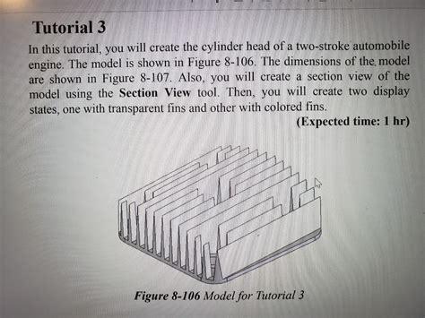 Solved In This Tutorial You Will Create The Cylinder Head