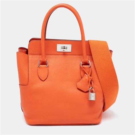 Hermes Feu Evercolor Leather Palladium Plated Tool Box 20 Bag Hermes