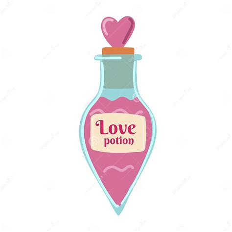 Love Potion Rpg Fantasy Magic Spell Heart Elixir Chemistry Glass Bulb