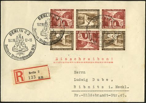 Dt Reich Mi SK Mehrfachfrankatur auf R Brief Mi für MiF Hettinger Philatelie