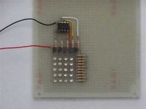 A Charlieplexed Led Matrix Youtube
