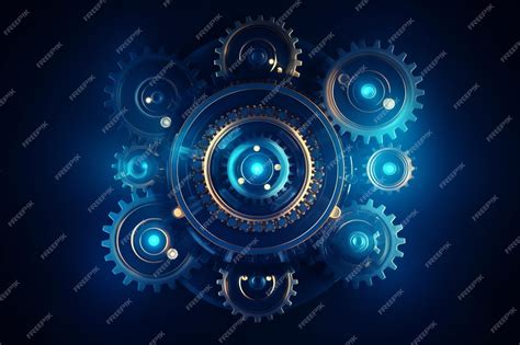 Premium Photo Gears Background Created With Generative Ai Technology