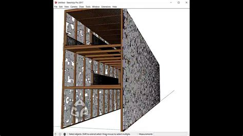 3d Modeling A Random Parametric Pattern Facade Using Sketchup Youtube