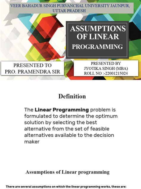 Presentation 1 Pdf Linear Programming Mathematical Optimization