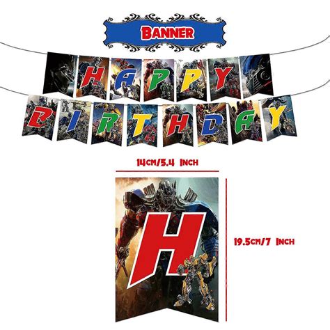 Transformers Themed Birthday Party Decorationstransformers Pull Tabs