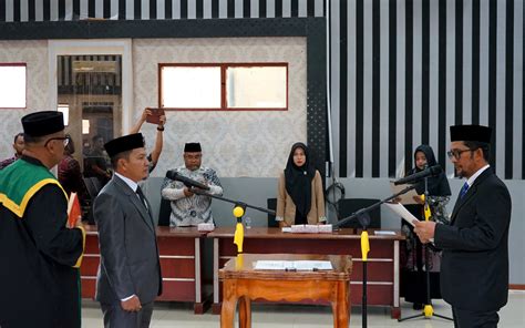 Wahyu Irawan Dilantik Jadi Direktur Pdam Tirta Agara