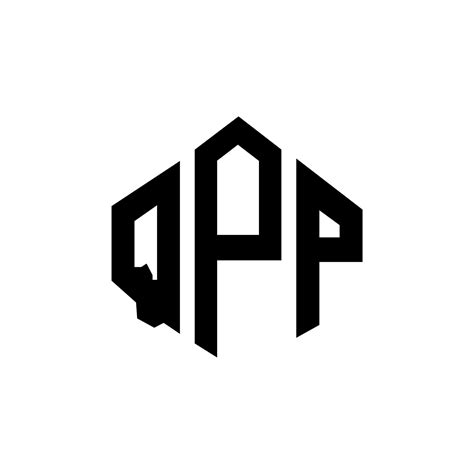 Qpp Letter Logo Design With Polygon Shape Qpp Polygon And Cube Shape