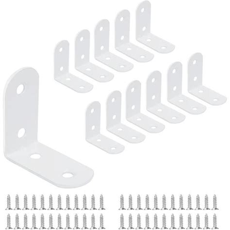 Lot de équerres d angle en acier inoxydable x mm avec vis pour fixation de meubles