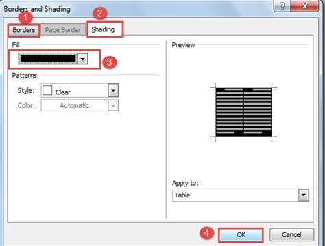 2 Methods To Alternate Row Or Column Colors In Your Word Table