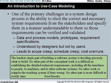 SYSTEMS ANALYSIS AND DESIGN METHODS Th Edition