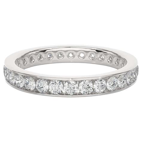 1 Ct Moissanite Ring 925 Sterling Silver Contoured Moissanite Band Wedding T For Sale At 1stdibs