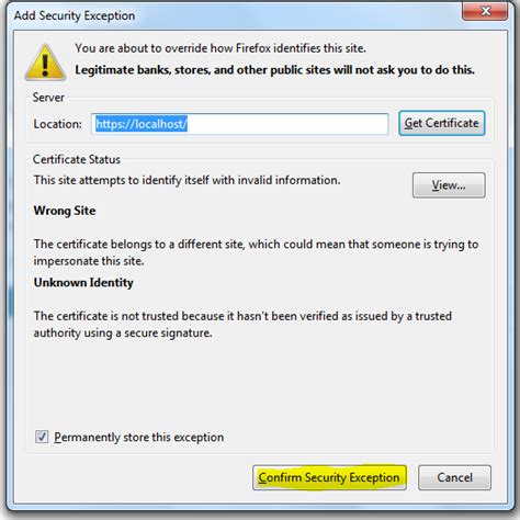 Create SSL Website With Self Signed Certificate