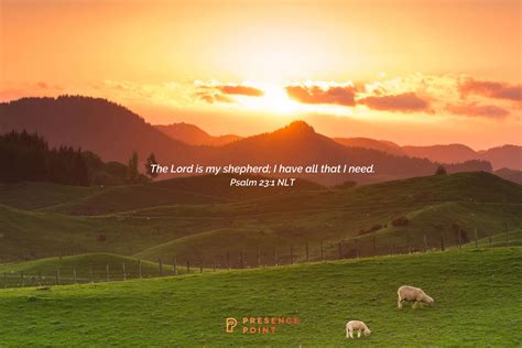 The Lord Is My Shepherd Wallpaper