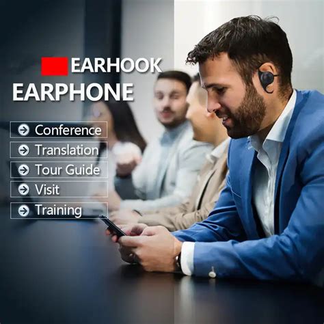 D Type Ear Loop Unilateral Teaching Language Earphones Wired Conference