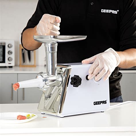 Buy Geepas Electric Meat Grinder With Reverse Function Metal Cutting