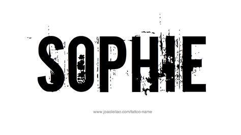 Sophie Name Tattoo Designs
