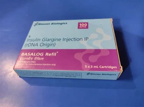 Basalog Refill Insulin Glargine Injection Ip 100 Iu Ml Packaging Size