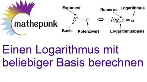 Einen Logarithmus Mit Beliebiger Basis Berechnen Youtube