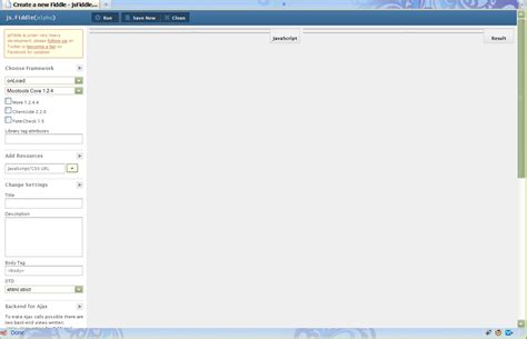 Jsfiddle Rjavascript