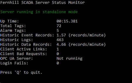 Fernhill SCADA Server Monitor Tool