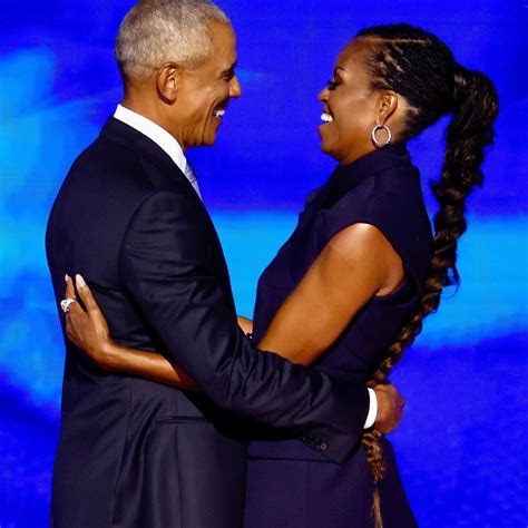 Michelle Obama Wears Navy Monse Power Suit To Speak At The 2024