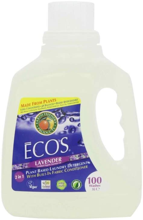 Earth Friendly Ecos Ultra 2x All Natural Laundry Detergent Lavender 100