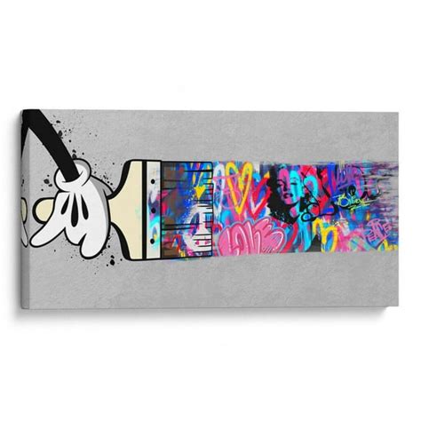 Cuadro Decorativo Cartoon Paint Stroke Graffiti David Aste 100x50