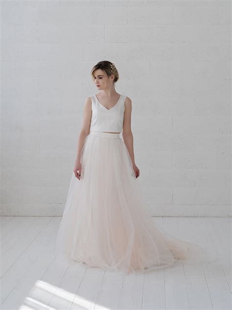 Delilah Detachable Tulle Overskirt Skirt With An Optional Etsy
