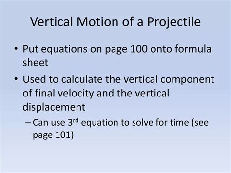 Projectile Motion 33 Notes Ppt