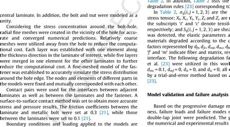 sketch of 3d finite element models not to scale a single lap joint