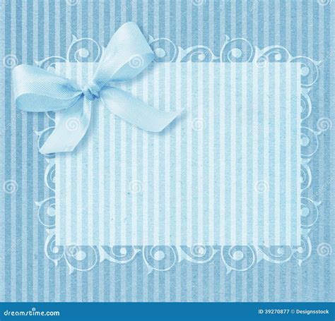 Tarjeta De Llegada Del Beb Imagen De Archivo Imagen De Belleza Azul