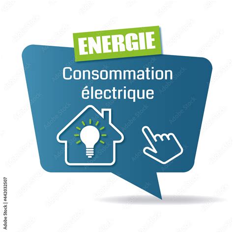 Logo Consommation électrique Stock Vector Adobe Stock