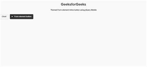 How To Make Themed Form Element Inline Button Using Jquery Mobile