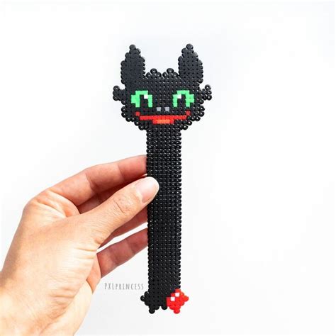 Bookmark Pixel Art Dragon Hama Perler Beads Cute Bookmark Pixel Art
