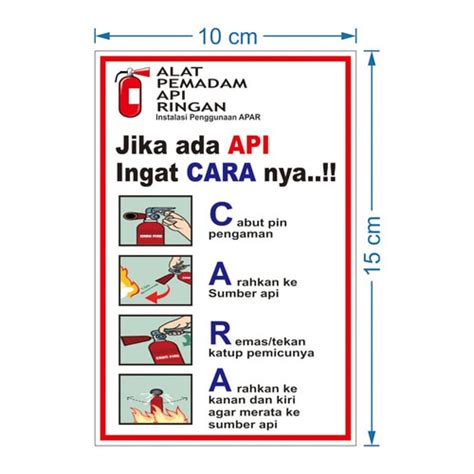 Jual STIKER ALAT PEMADAM API X Jakarta Pusat MEDIA WARNA Tokopedia