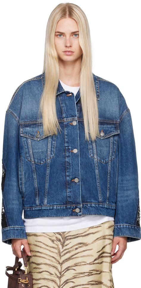 Stella McCartney Blue Faded Denim Jacket SSENSE
